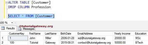 SQL Alter Table