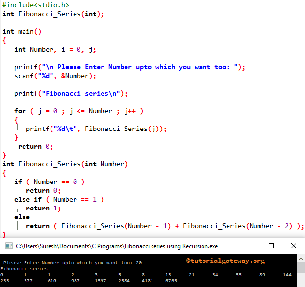 C Program To Print Fibonacci Series Upto N Terms Codeforwin Mobile 