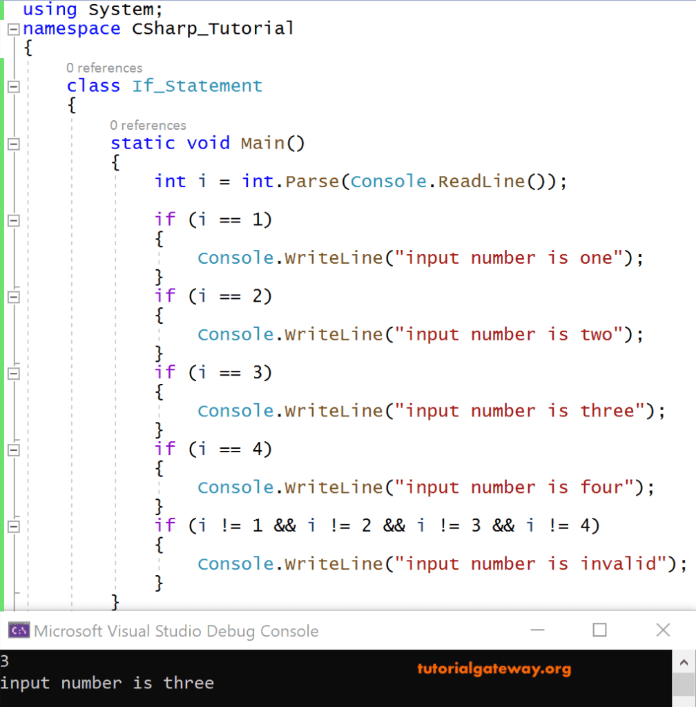 C If Statement