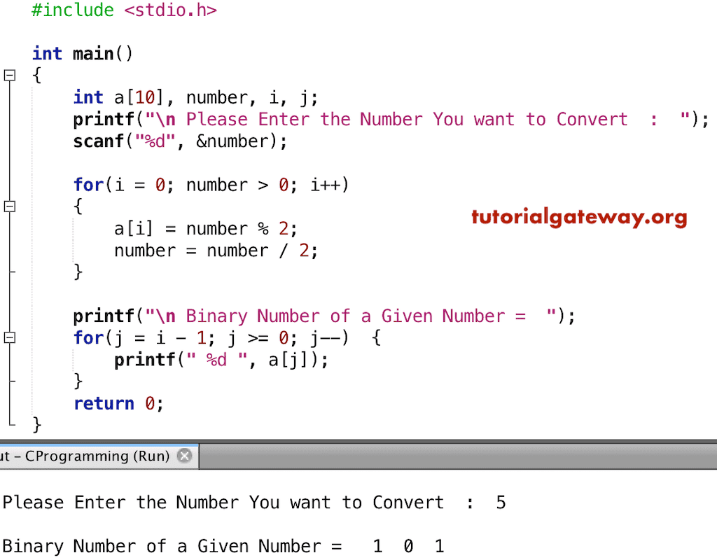 C Program To Convert Decimal To Binary Codevscolor CLOUD HOT GIRL