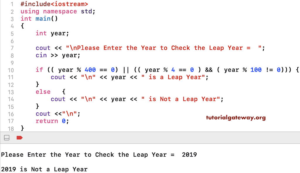 C Program To Check Leap Year Using Function AdrelewtWebster
