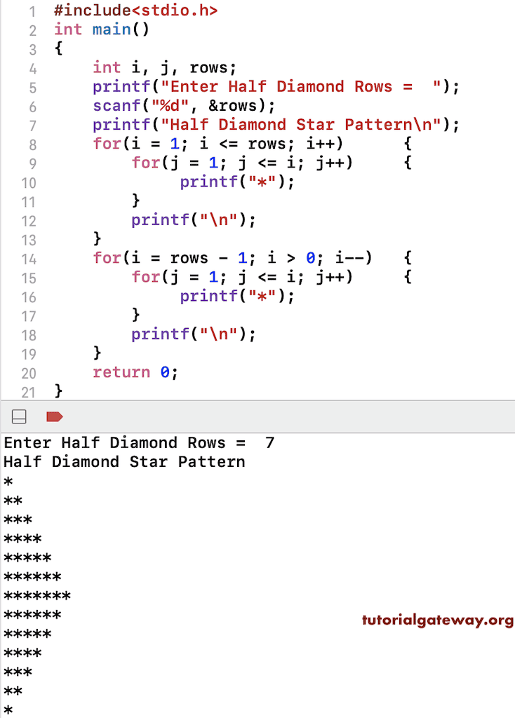 Star Pattern In C Using While Loop Mobile Legends Mobile Legends