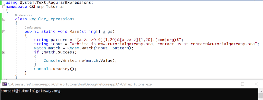 C# Regular Expressions
