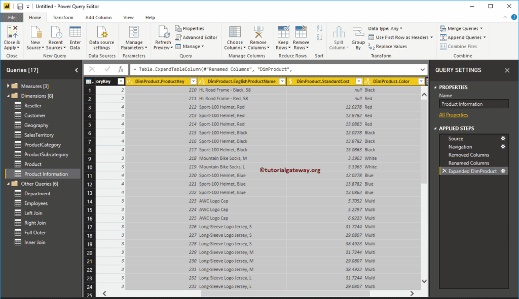 Combine Multiple Tables In Power BI