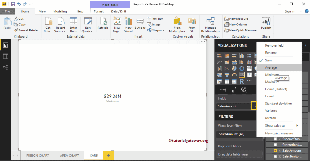 How to Create a Card in Power BI How to Create a Card in Power BI