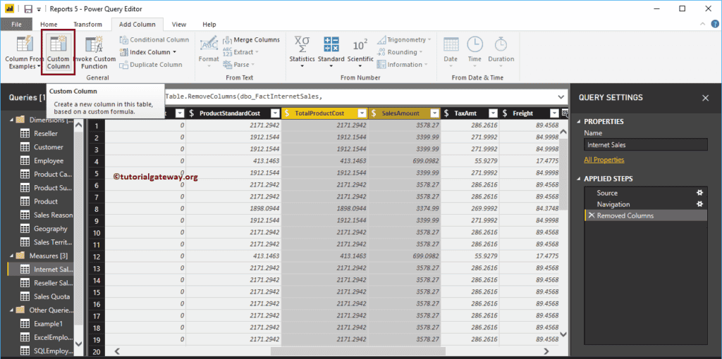 Creating A New Column In Power Bi Mobile Legends