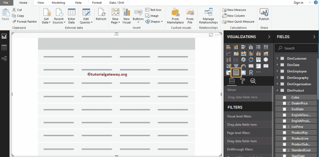 Power BI Table
