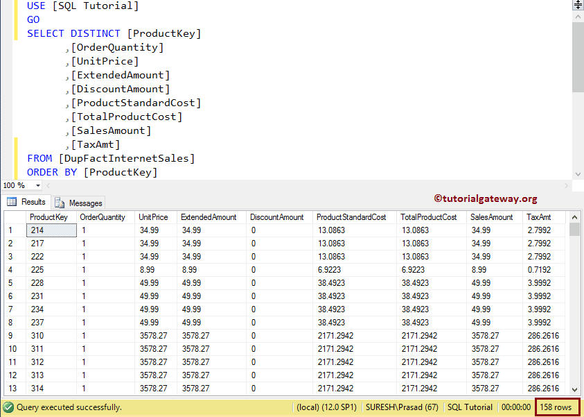 Delete Duplicate Rows In SQL Server