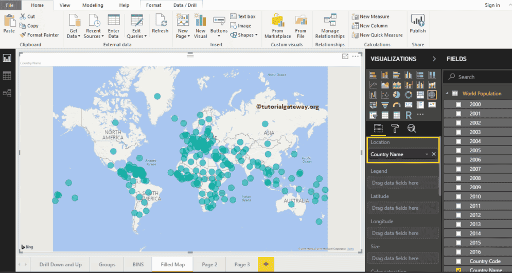 Filled Map in Power BI Filled Map in Power BI