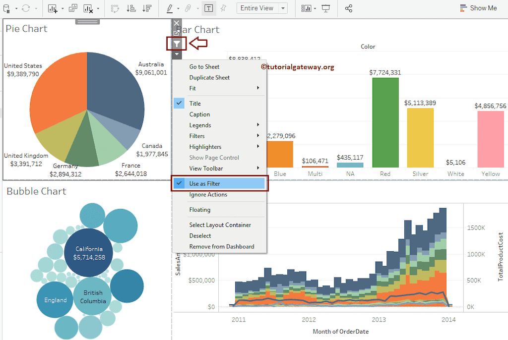 Filters In Tableau Dashboard