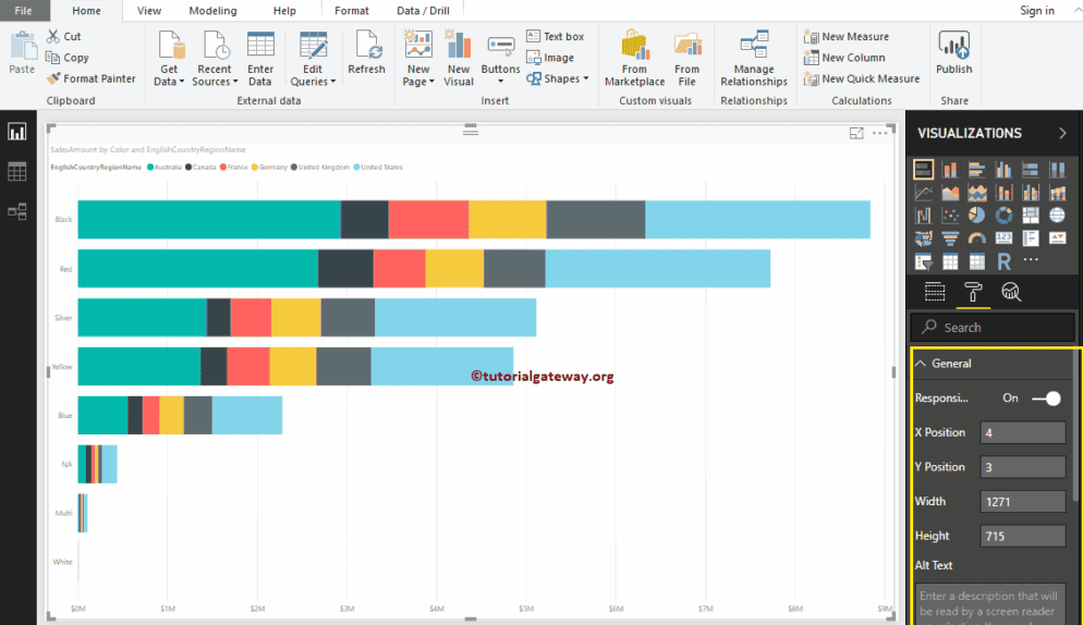 Format Stacked Bar Chart In Power BI