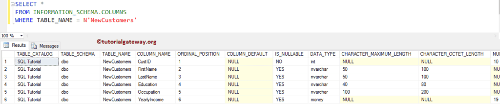 Sql Server How To Get Column Names From A Specific Table Laptrinhx Riset