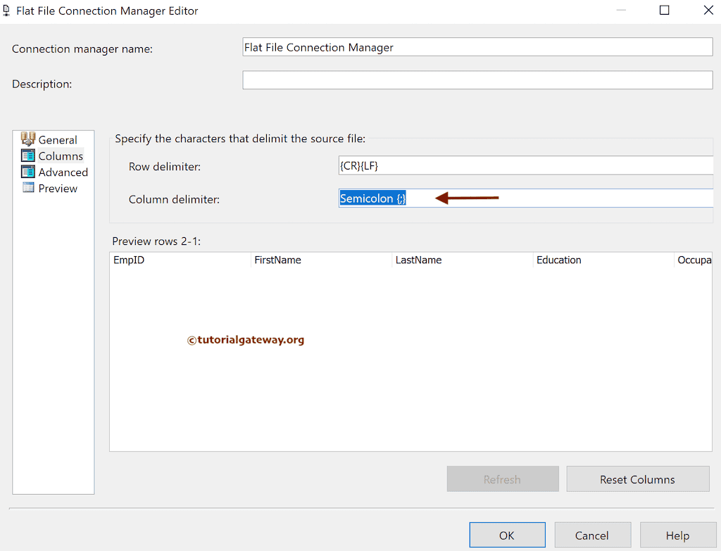 Ssis Export Sql Table Data To Semicolon Delimiter Text File 8276