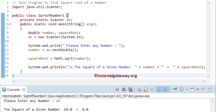 Java Program To Find Square Root Of A Number LaptrinhX