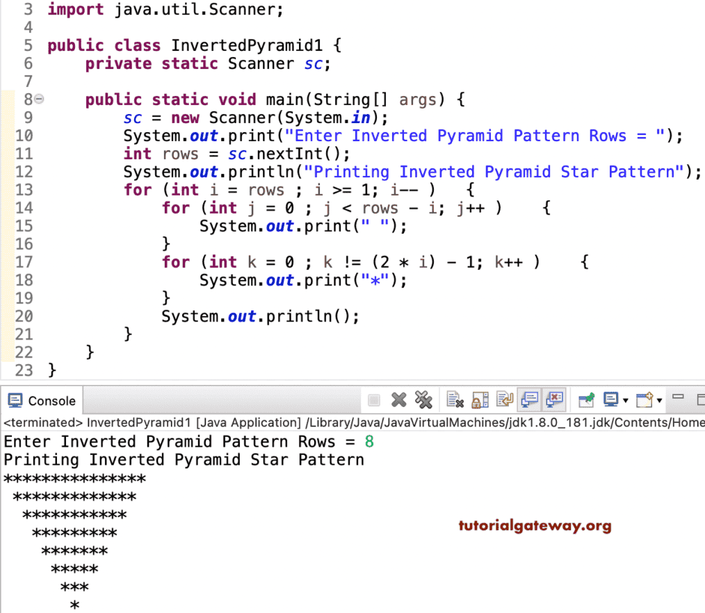 Go Program To Print Inverted Pyramid Star Pattern Mobile Legends