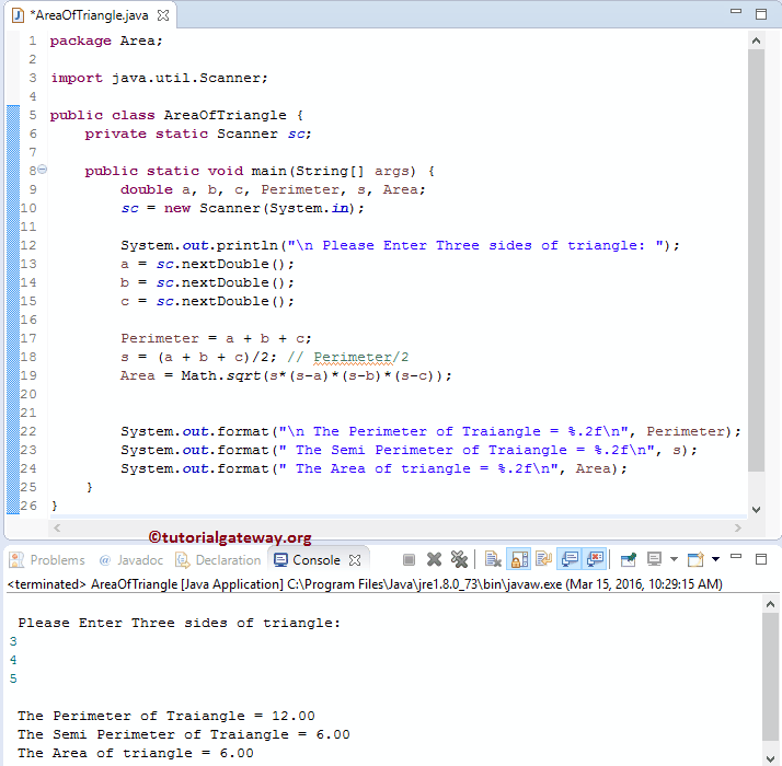 How To Calculate Area And Perimeter Of A Circle In Java Haiper