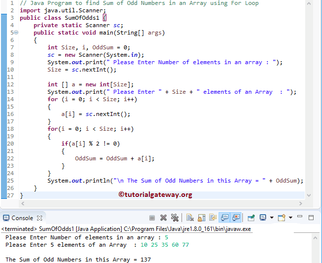 Java Program To Calculate Sum Of Odd Numbers Mobile Legends