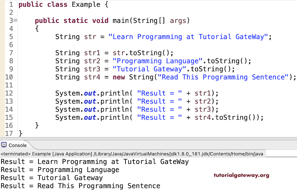 Java Convert Double To String Example