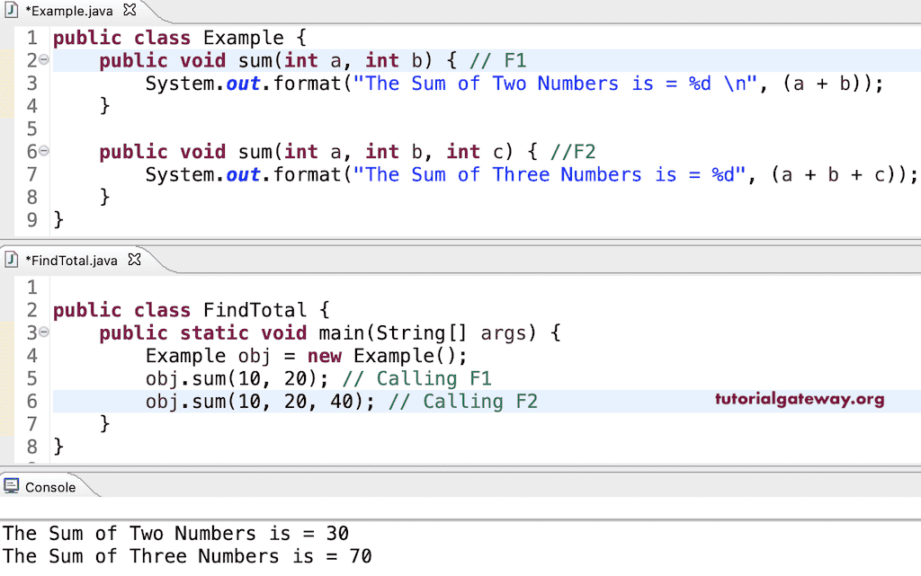 Method Overloading In Java