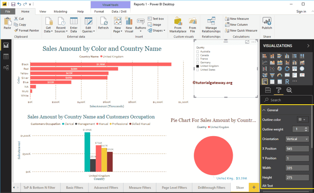 Power BI Slicer
