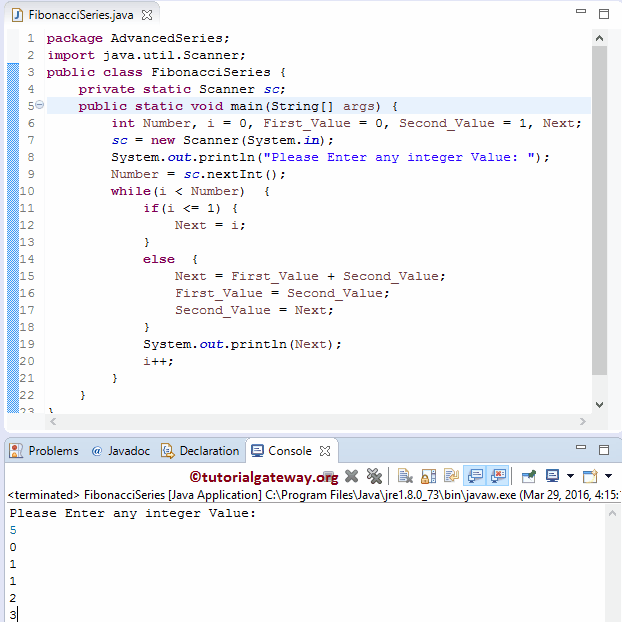 Program To Display Fibonacci Series In Java Mobile Legends