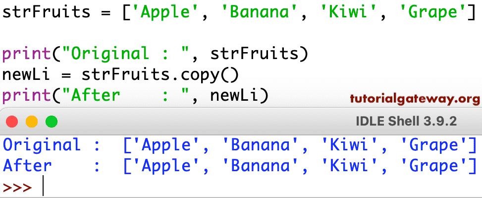 Python List Copy Usage Explained With Examples Gambaran