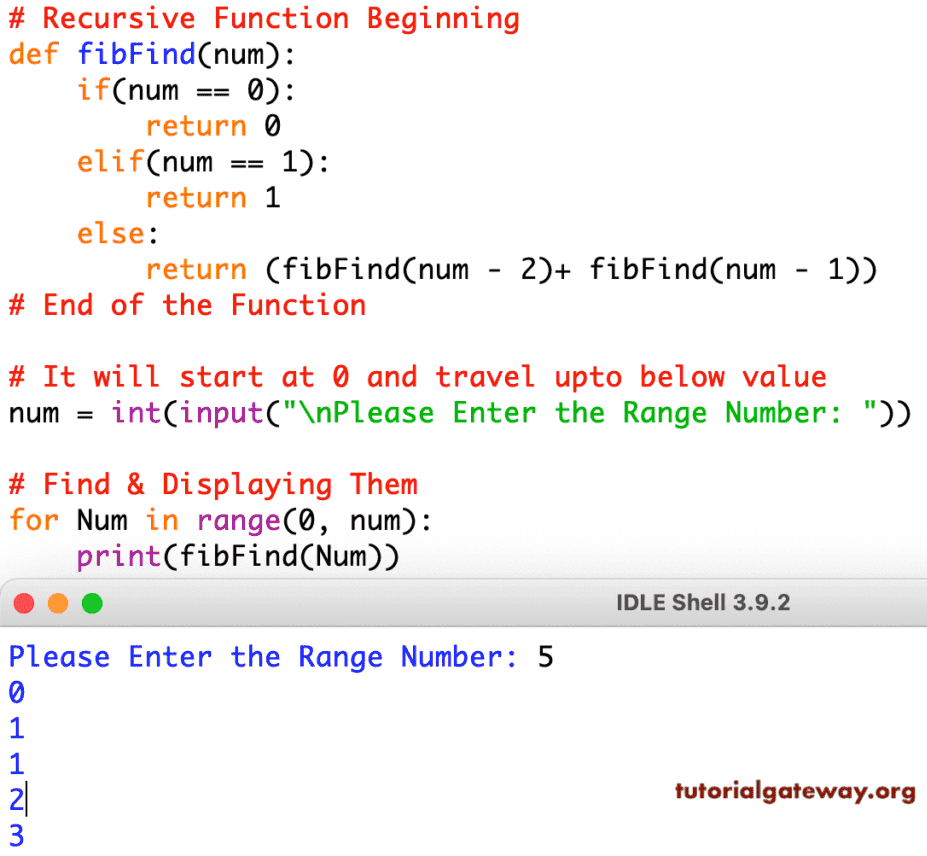 Python Fibonacci Series Program LaptrinhX