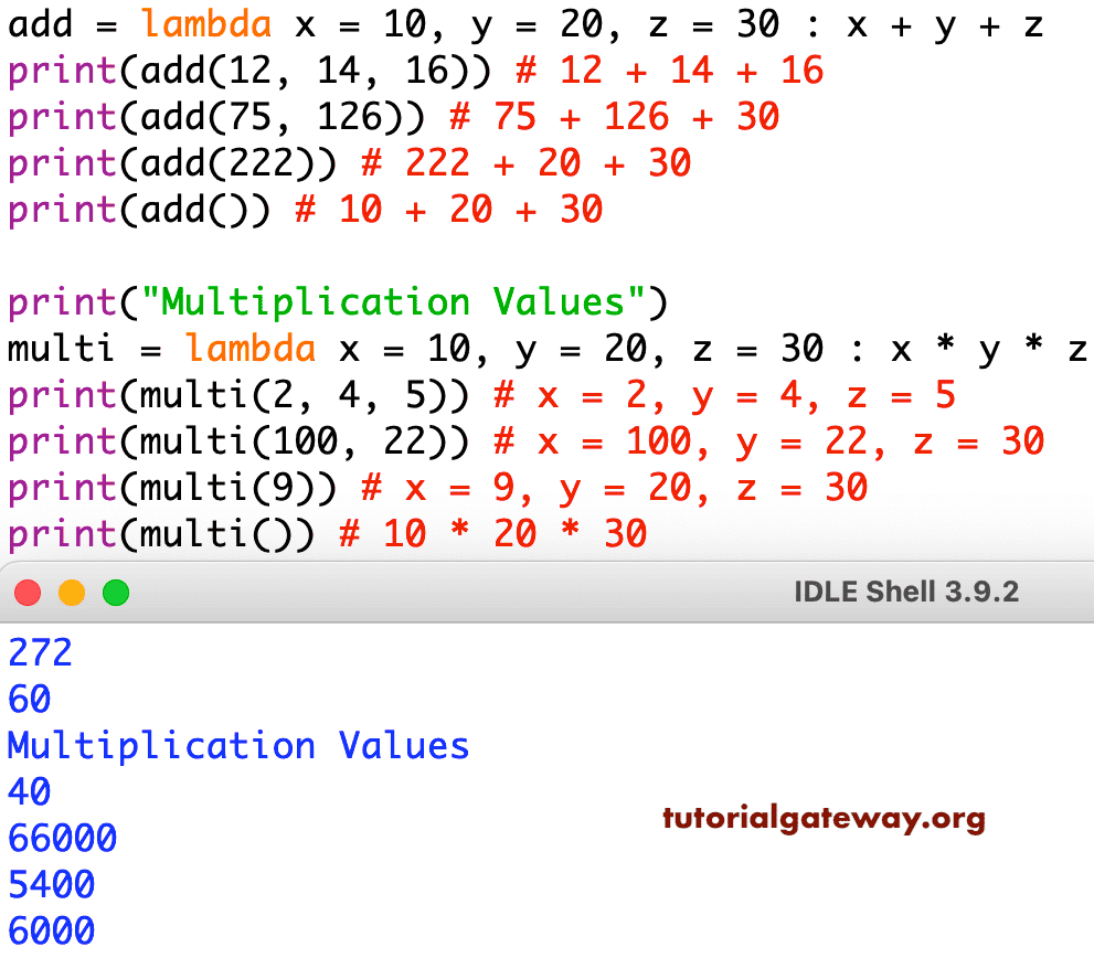 Python Lambda Anonymous Function