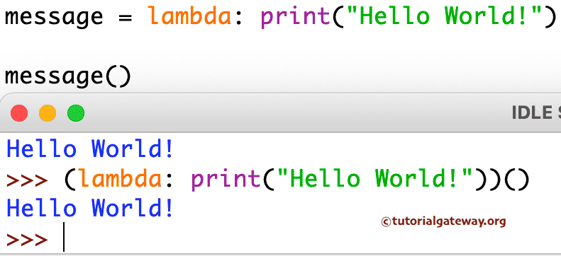 Python Lambda Anonymous Function