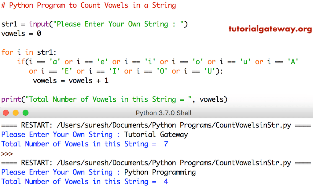 Python Program To Count Number Of Vowels In A String Mobile Legends