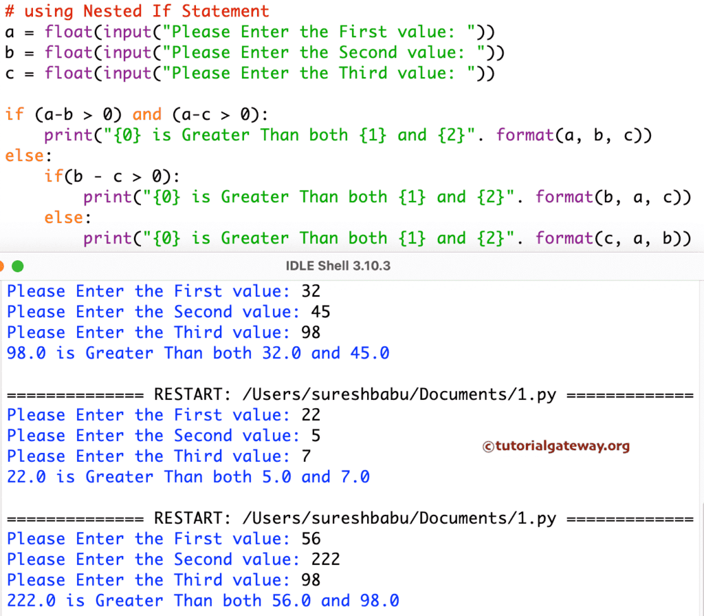 C Program To Find The Largest Among 3 Numbers User Input Youtube Images
