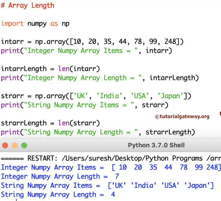 Python Numpy Array Riset