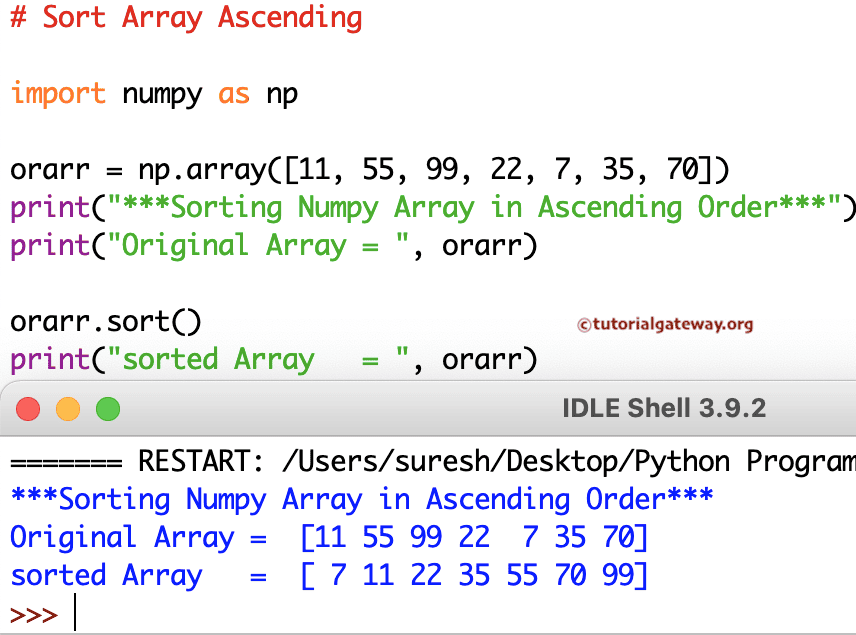 Python Sort Numpy Array Examples Python Guides Www vrogue co