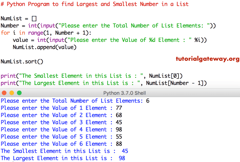 Check List Elements Python