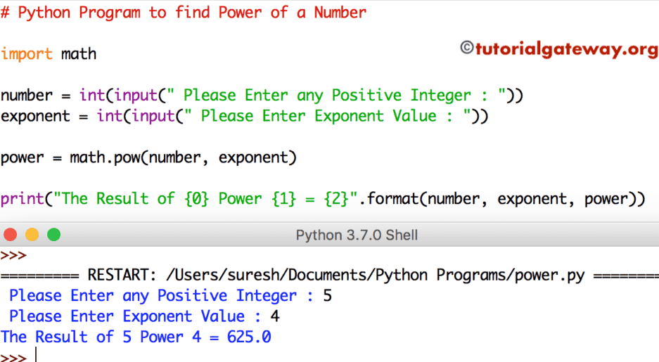 Python Program To Find Power Of A Number LaptrinhX Python Program To Find Power Of A Number LaptrinhX