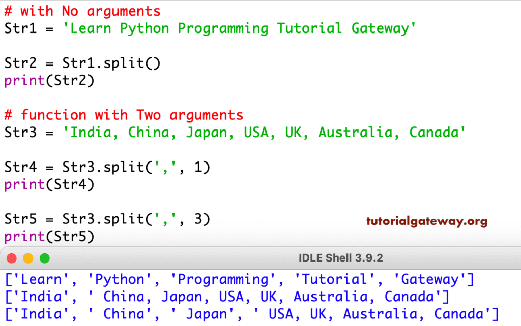 Python Split String