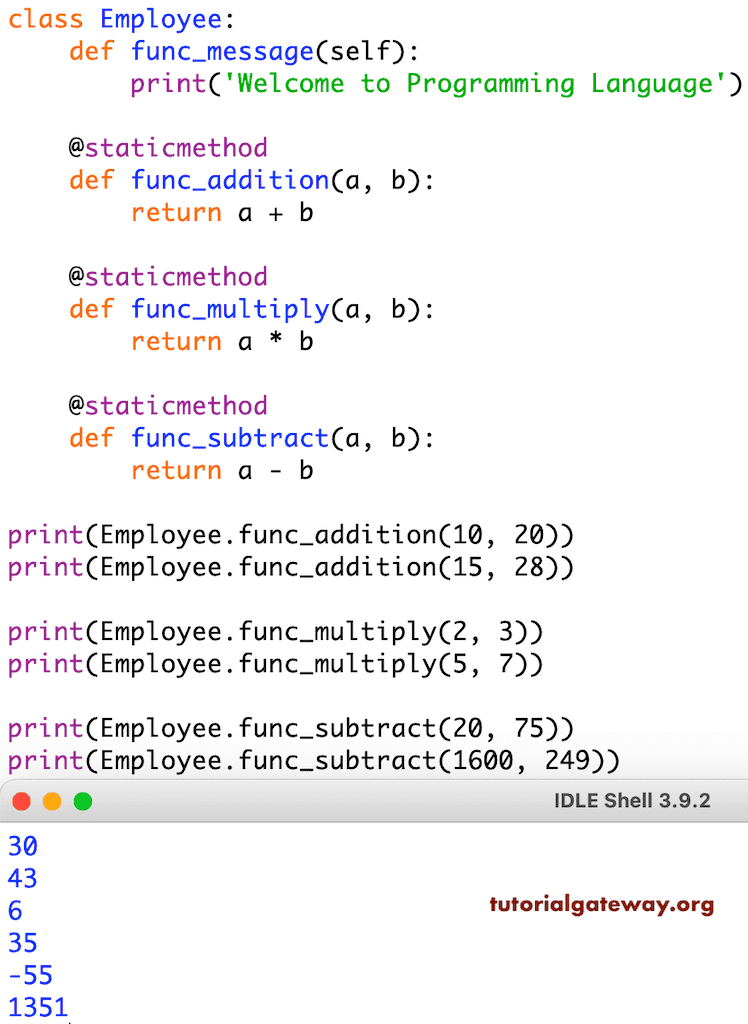 Python Static Method
