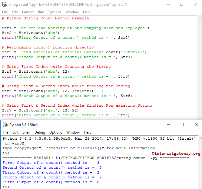 Python String Count