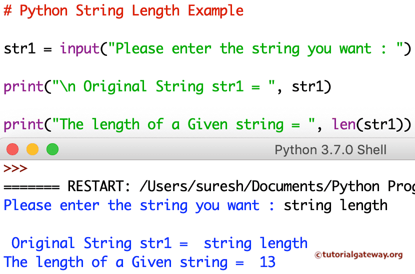 Python String Length