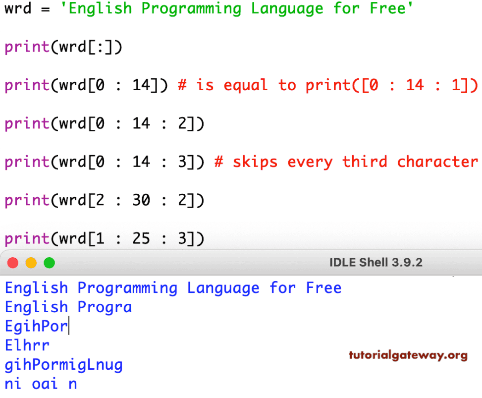 Python Substring