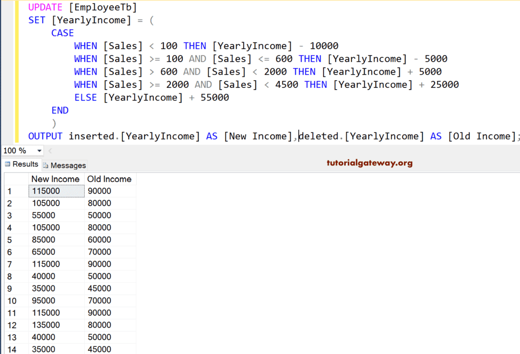 How To Use Case Statement To Set A Variable Value In Sql Server Gambaran