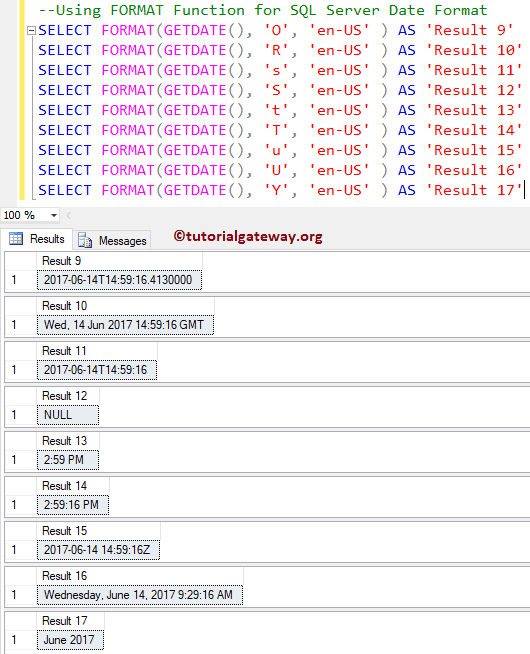 SQL DATE Format Format SQL Server Date Using Convert Format