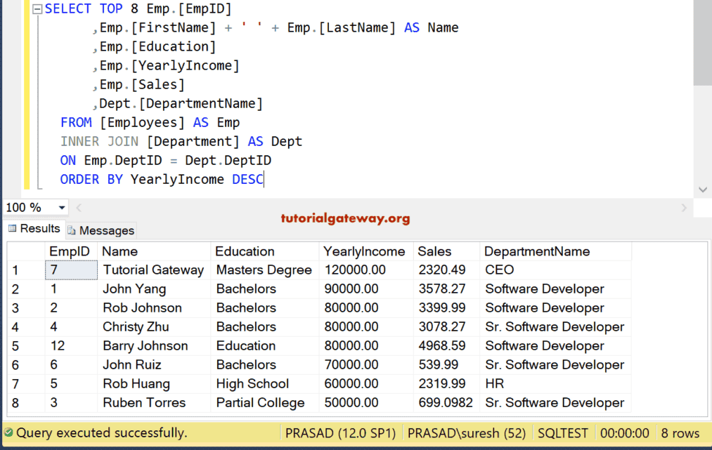 SQL Joins Inner Left Right Self Cross Full