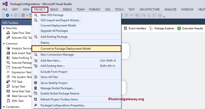 SSIS Package Configuration Introduction