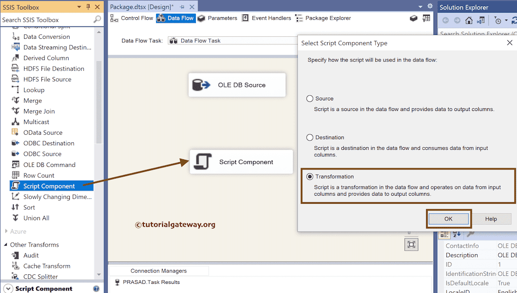 SSIS Replace SQL Table Nulls using Script Transformation