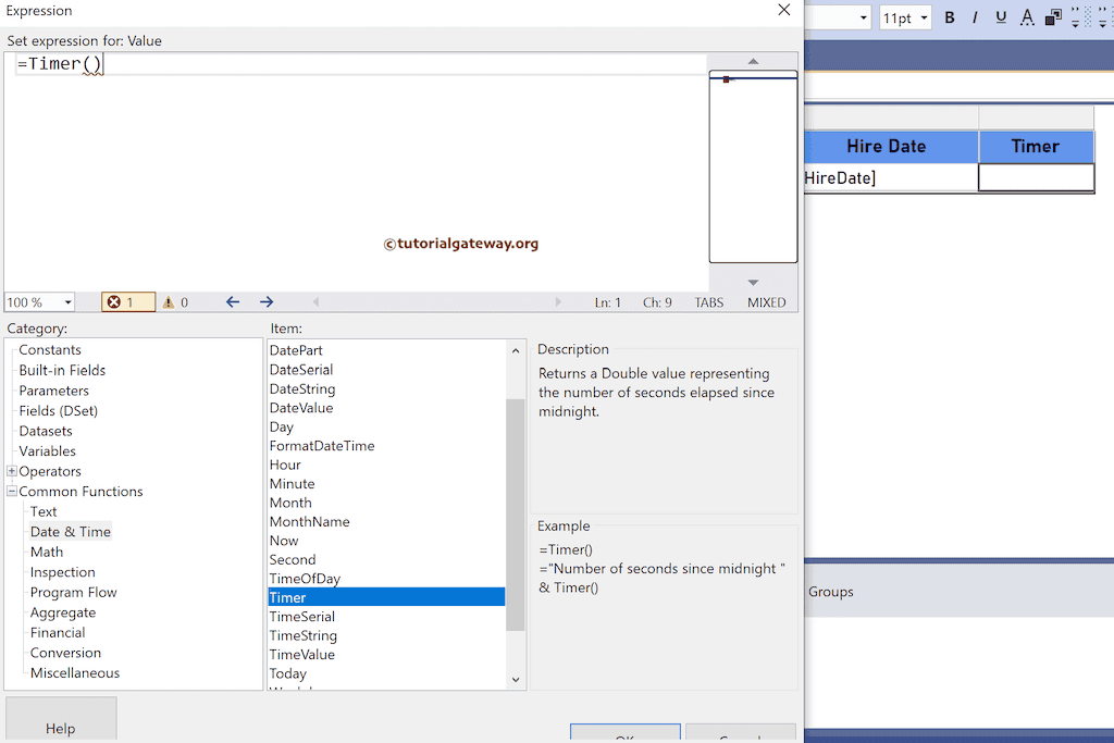 Ssrs Timer Function 8710