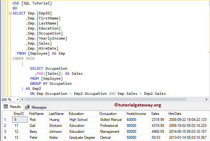 Select Rows With Maximum Value On A Column In SQL Server LaptrinhX