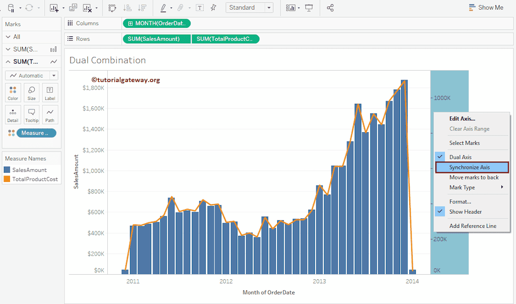 Tableau Dual Combination Chart
