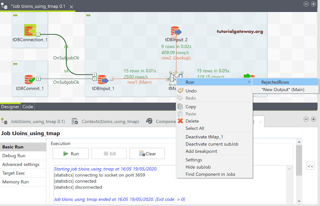 Talend Tmap Joins