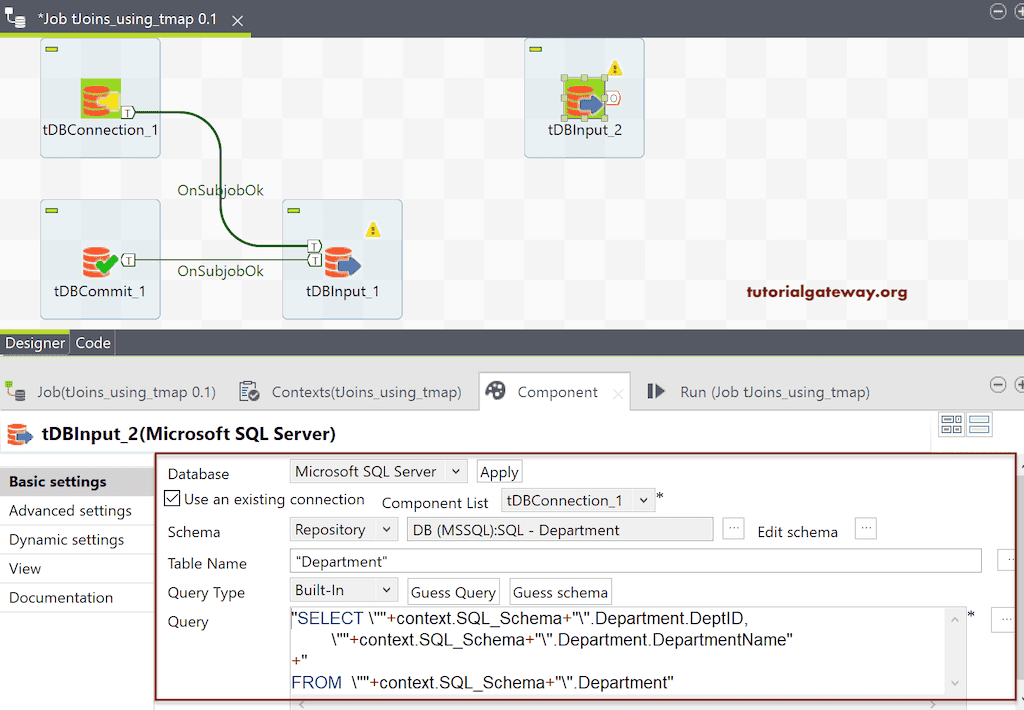 Talend Tmap Joins